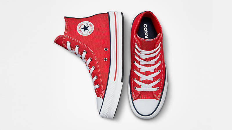 Converse Chuck Taylor Retro Denim EVA Lift Platform High GS Red | Where ...
