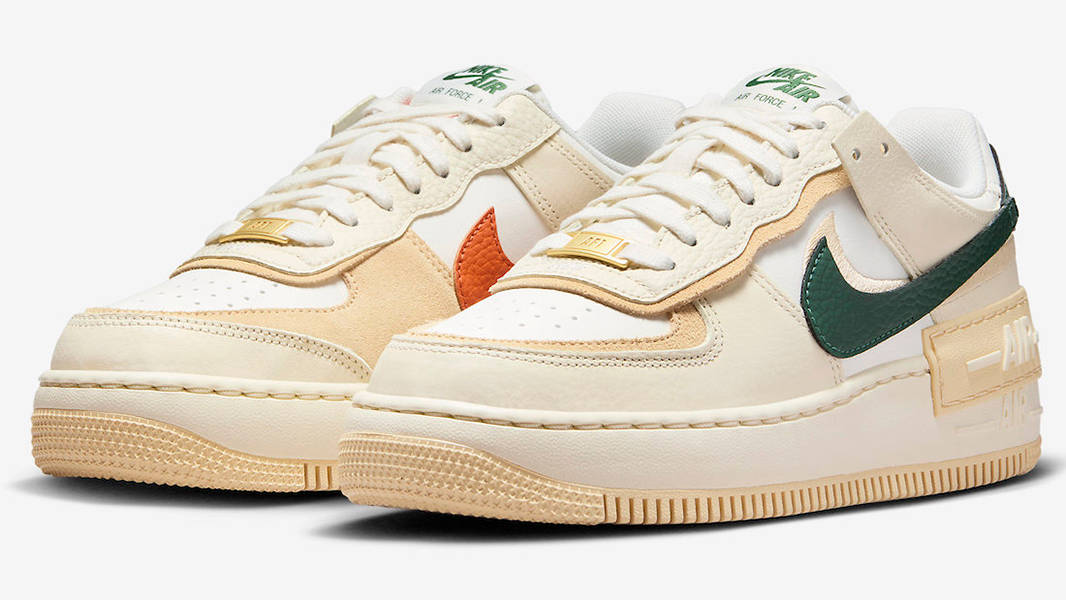 Nike Air Force 1 Shadow Sail Green Orange | Where To Buy | FQ2764-100