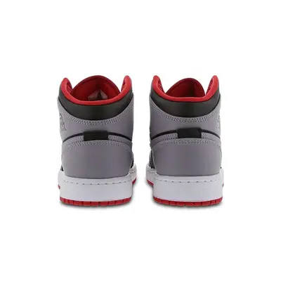 Air Jordan 1 Mid GS Black Grey Red | Where To Buy | DQ8423-006 | The ...