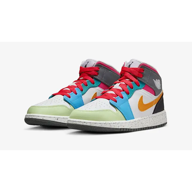 Air Jordan 1 Mid SE GS Multi | Where To Buy | FN1190-100 | The Sole ...