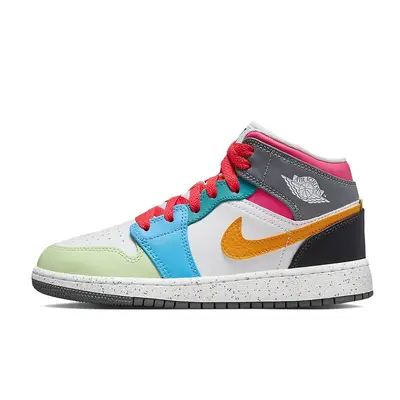 Air Jordan 1 Mid SE GS Multi | Where To Buy | FN1190-100 | The Sole ...