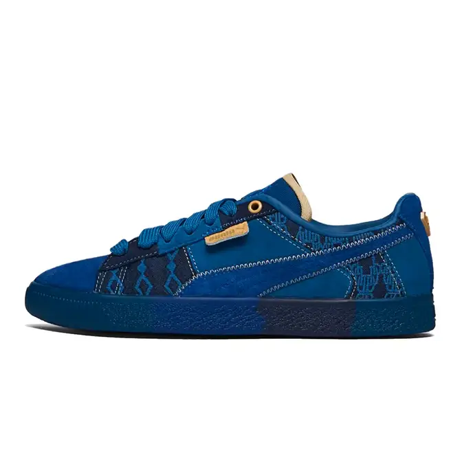 Dapper Dan x PUMA Clyde Pre-Game Runway Blazing Blue | Where To Buy ...