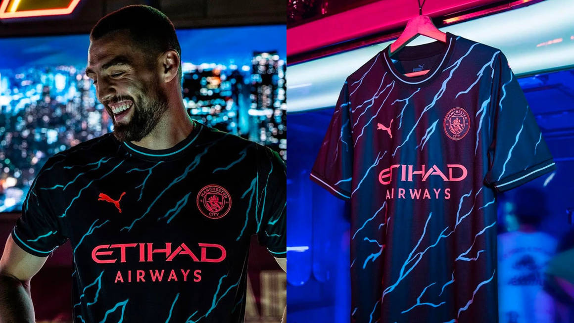 Manchester City's 2023/24 Third Kit Takes Shape Under Tokyo's Bright ...