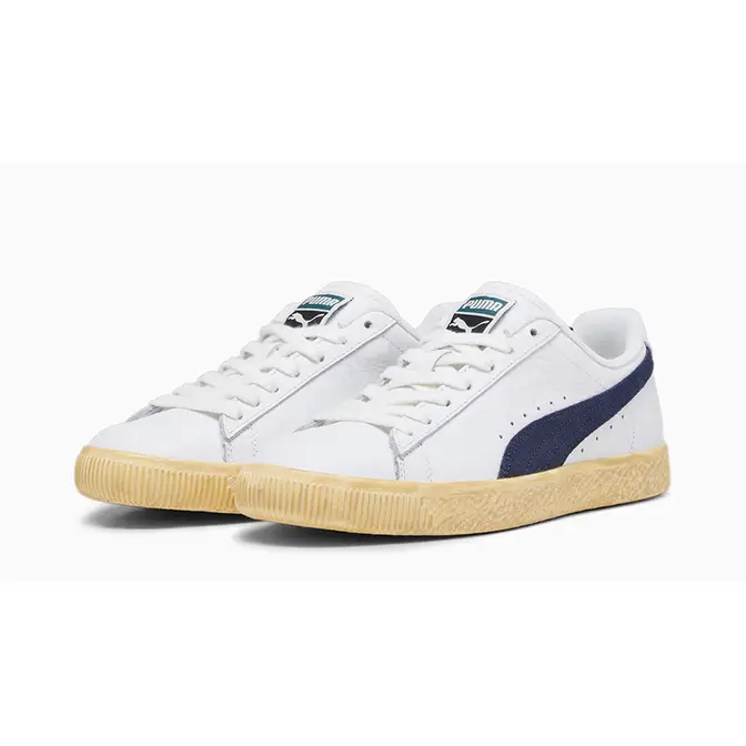PUMA Clyde Vintage White Navy | Where To Buy | 394687-01 | The Sole ...