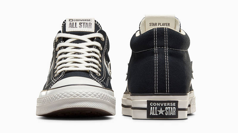 Converse Star Player 76 Mid Black Vintage White | Where To Buy | A06920C
