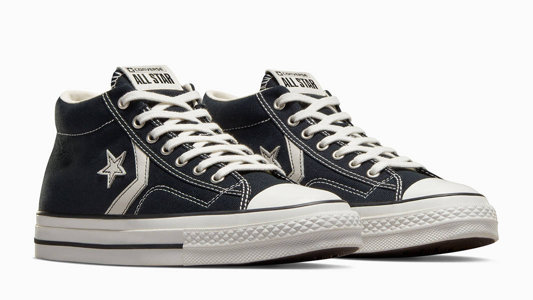 Converse Star Player 76 Mid Black Vintage White | Where To Buy | A06920C