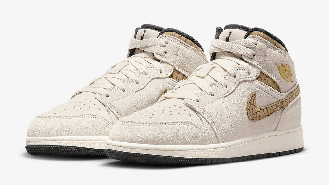 Air Jordan 1 Mid GS Brown Elephant | Where To Buy | DZ5369-102