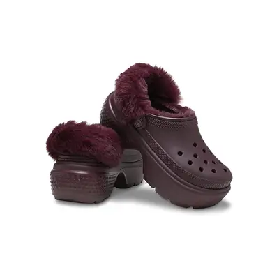 Crocs Stomp Lined Clog Dark Cherry | Where To Buy | 208546-6WD | The ...