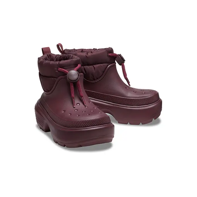 Crocs Stomp Puff Boot Dark Cherry | Where To Buy | 209324-6WD | The ...