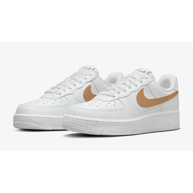 Nike Air Force 1 Low White Amber Brown | Where To Buy | FQ2742-101 ...