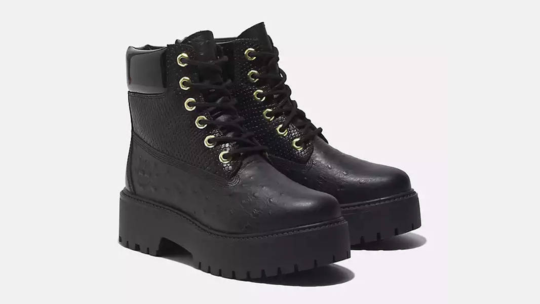 Timberland 6-Inch Waterproof Platform Boot Black Full-Grain | Where To ...