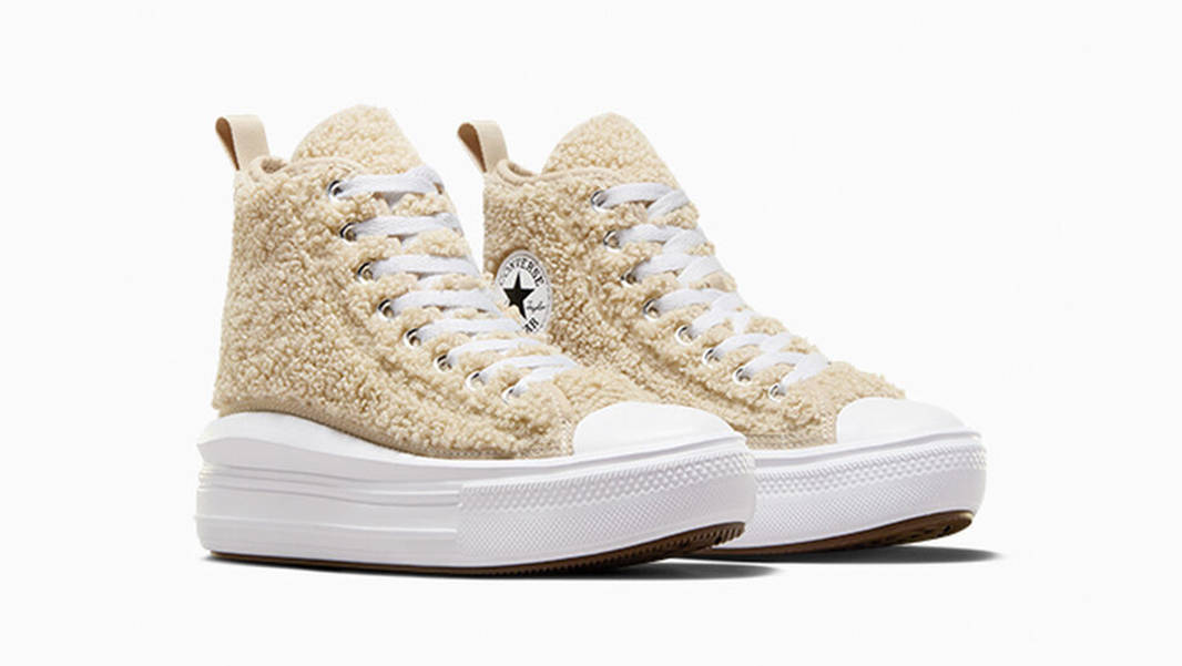 Converse Chuck Taylor Move High GS Sherpa Beach Stone | Where To Buy ...