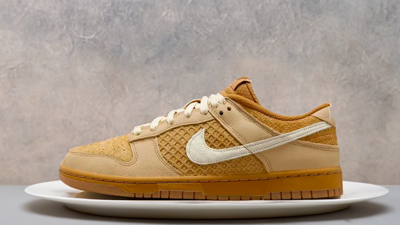 The Nike Dunk Low "Waffle Caramel" Turns Up the Texture