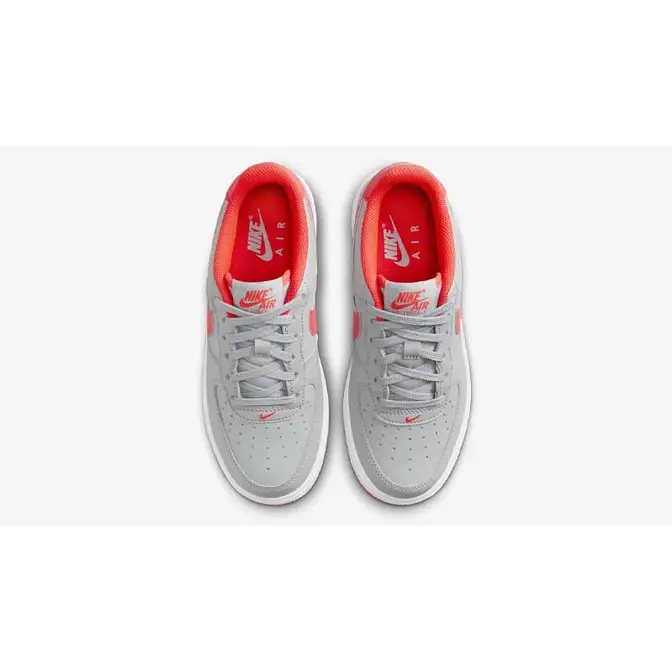 Nike Air Force 1 GS Light Smoke Grey Crimson | Where To Buy | CT3839 ...