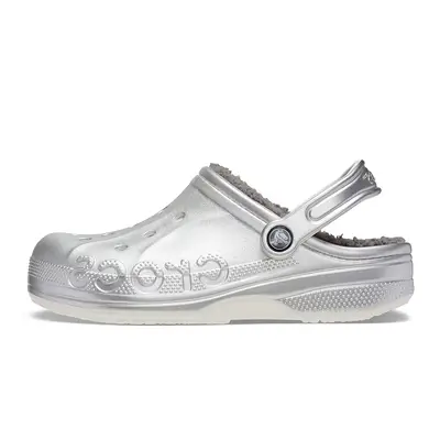 Crocs Baya Printed Lined Clog Silver Metallic | Where To Buy | 205975-0P1 | The Sole Supplier