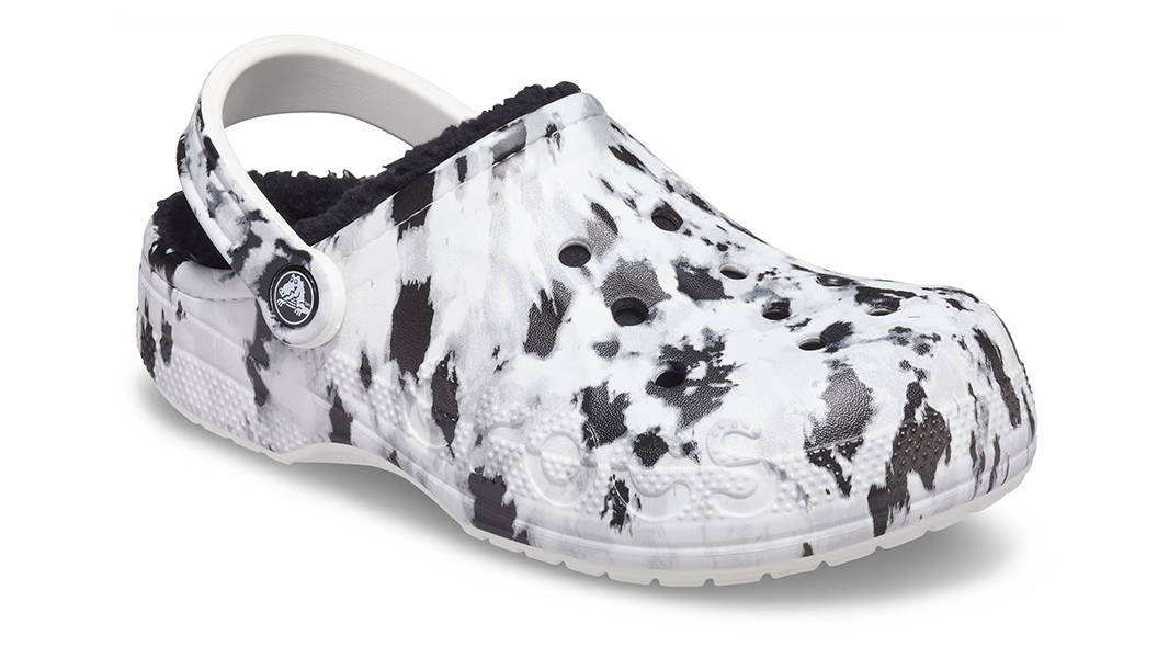 Crocs Baya Printed Lined Clog White Grey | Where To Buy | 205975-10M