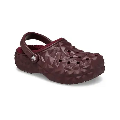 Crocs Classic Clog Lined Geometric Dark Cherry | Where To Buy | 210069 ...