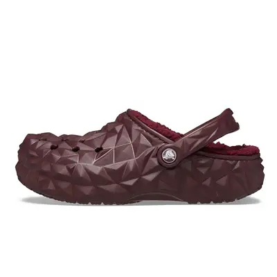 Crocs Classic Clog Lined Geometric Dark Cherry | Where To Buy | 210069 ...