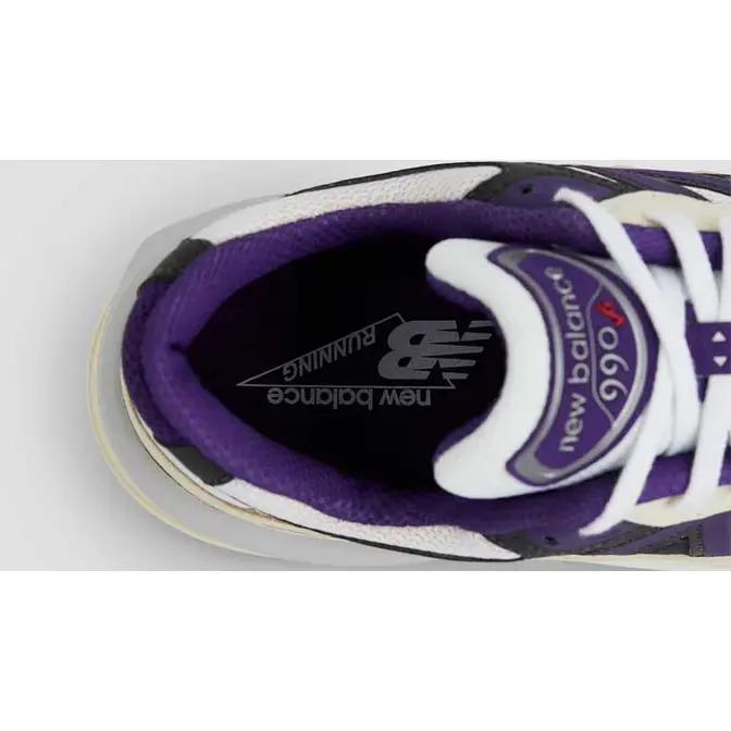 New Balance 990v6 Made in USA White Black Plum | Where To Buy | U990WB6 ...