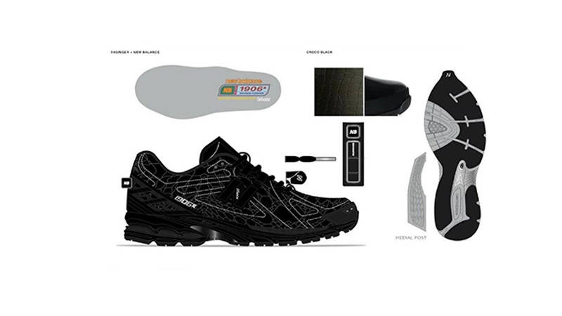 99GINGER x New Balance 1906R Black Croc | Where To Buy