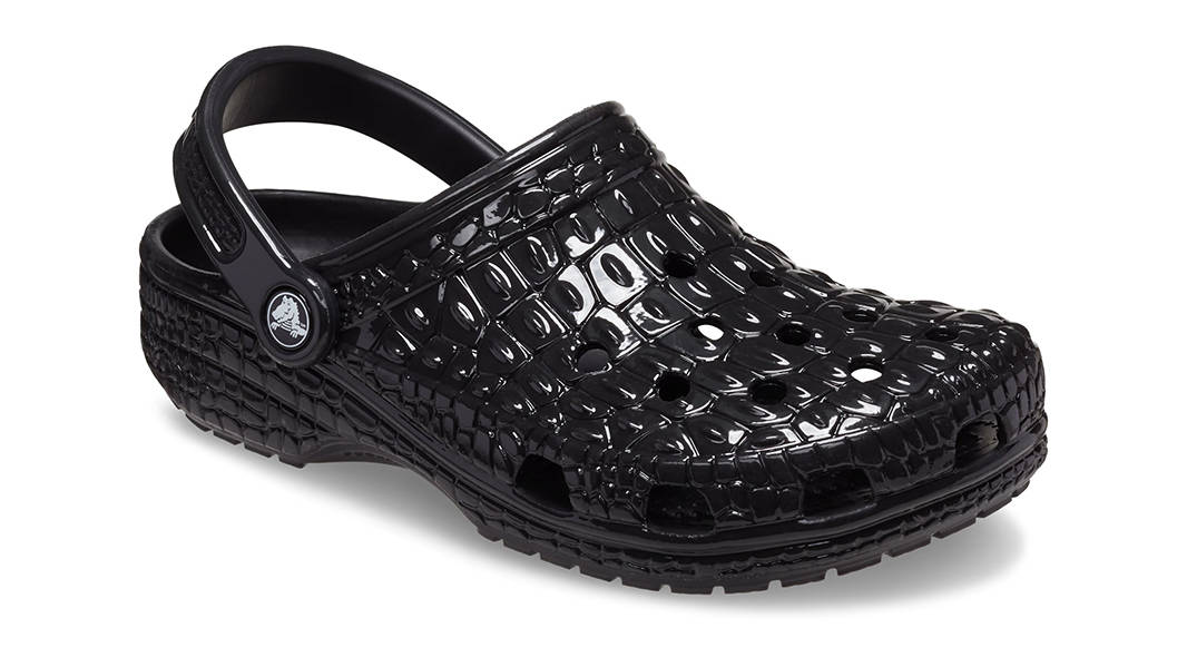 Crocs Classic Clog Metallic Crocskin Black | Where To Buy | 209093-001