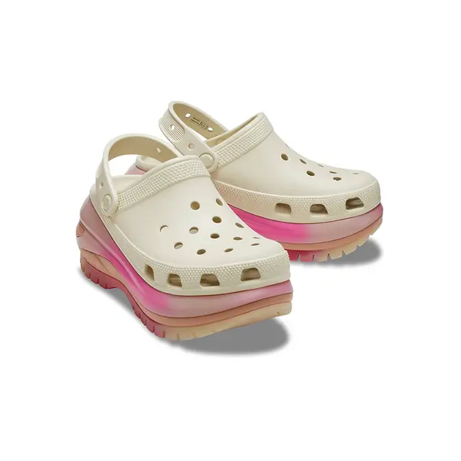 Crocs Mega Crush Color Dip Clog Bone Multi | Where To Buy | 208988-2Y3 ...