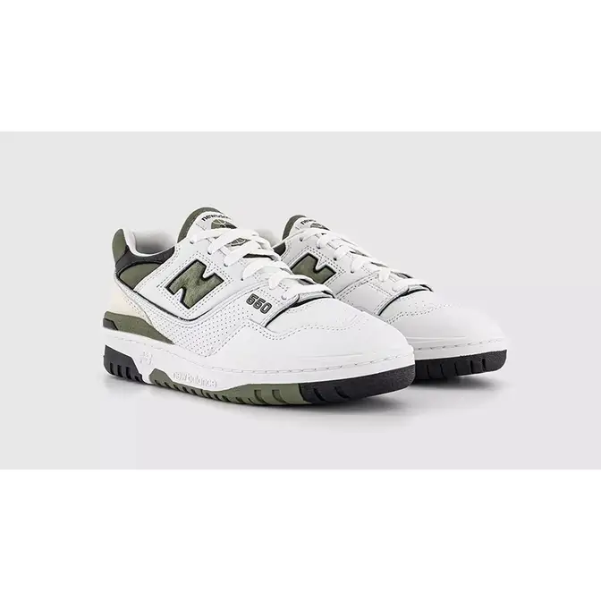 New Balance 550 White Dark Olivine | Where To Buy | BB550DOB | The Sole ...