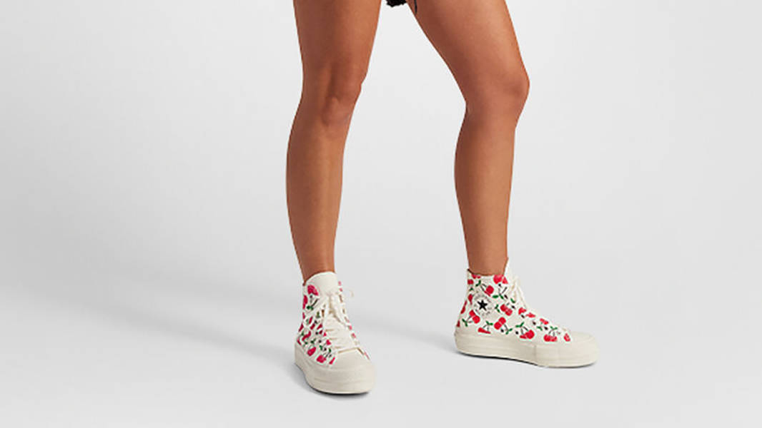 Converse Chuck Taylor Cherries Lift Platform High White Red | Where To ...