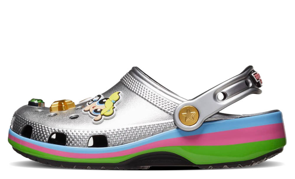The Powerpuff Girls x Crocs Classic Clog Metallic Silver | Where To Buy ...