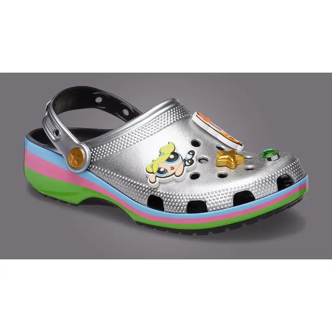 The Powerpuff Girls x Crocs Classic Clog Metallic Silver | Where To Buy ...