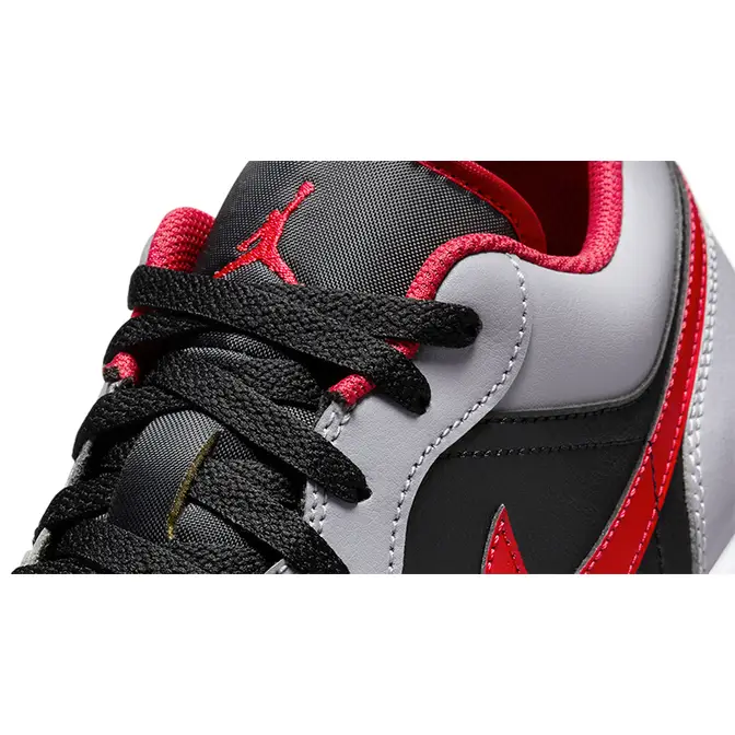 Air Jordan 1 Low Black Cement Grey Fire Red | Where To Buy | 553558-060