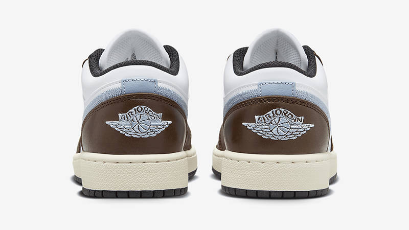 Air Jordan 1 Low GS Embroidered White Brown Blue | Where To Buy ...
