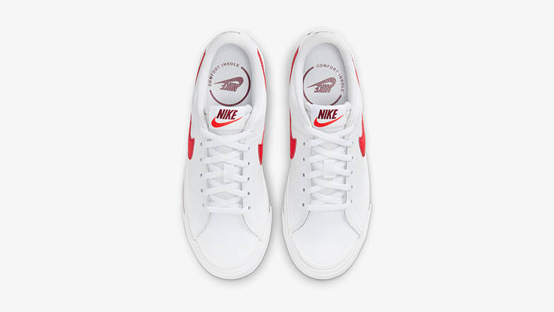 NikeCourt Legacy GS White Team Red | Where To Buy | DA5380-122