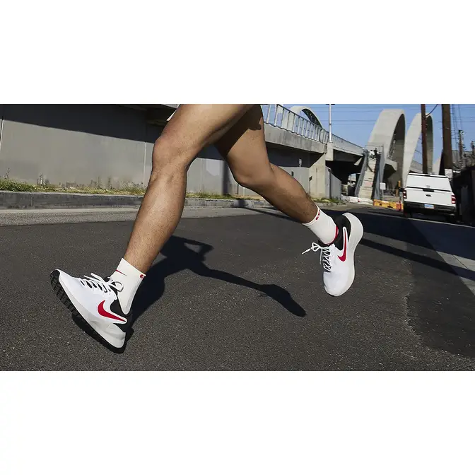 Nike Revolution 7 White Black Fire Red | FB2207-102 | The Sole Supplier