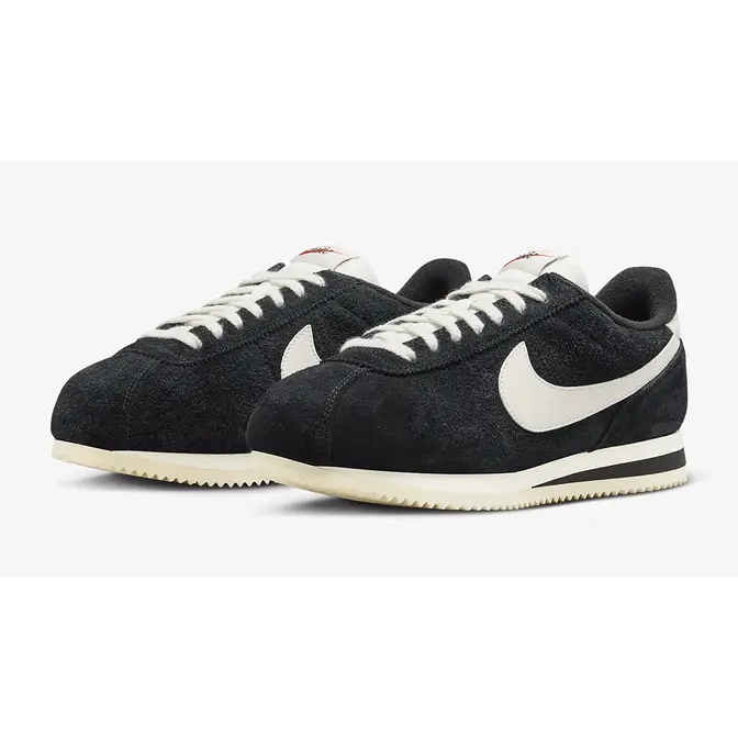 Nike Cortez Vintage Suede Black Coconut Milk | FJ2530-001 | The Sole ...