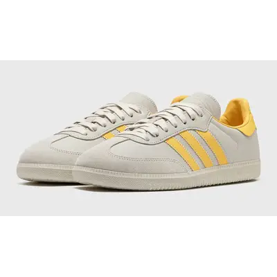Pharrell x adidas Humanrace Samba Bold Gold Alumina | ID9068 | The Sole ...