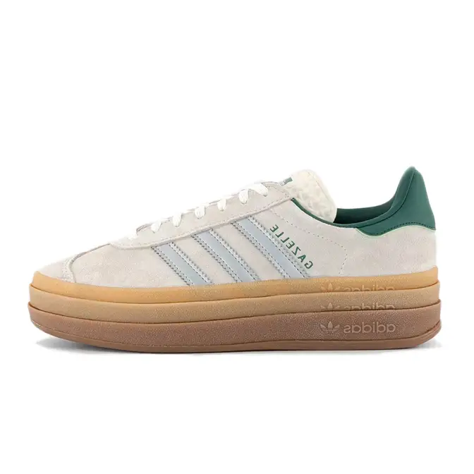 adidas Gazelle Bold Silver Metallic Green | JI0328 | The Sole Supplier
