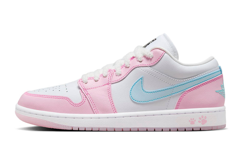 Air Jordan 1 Low Paw Print White Pink | HM3706-141 | The Sole Supplier