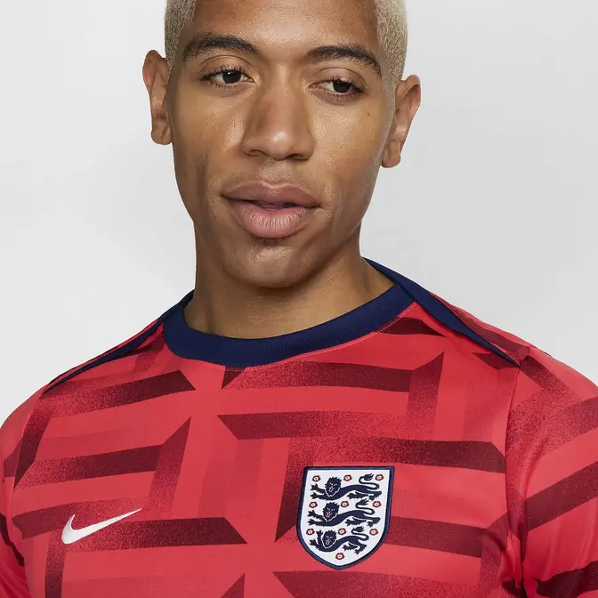 Nike England Academy Pro Dri-FIT Football Pre-Match Short-Sleeve Top ...