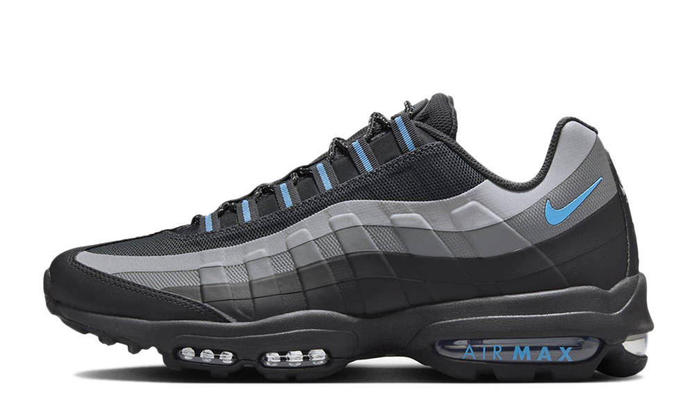 Nike Air Max 95 Ultra Black Grey University Blue | HM9608-001 | The ...