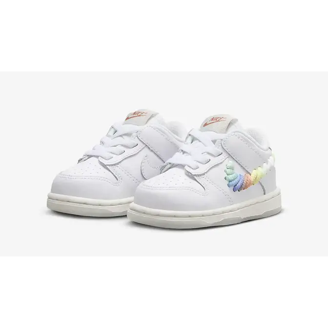 Nike Dunk Low Toddler Rainbow Swoosh | FQ1924-100 | The Sole Supplier