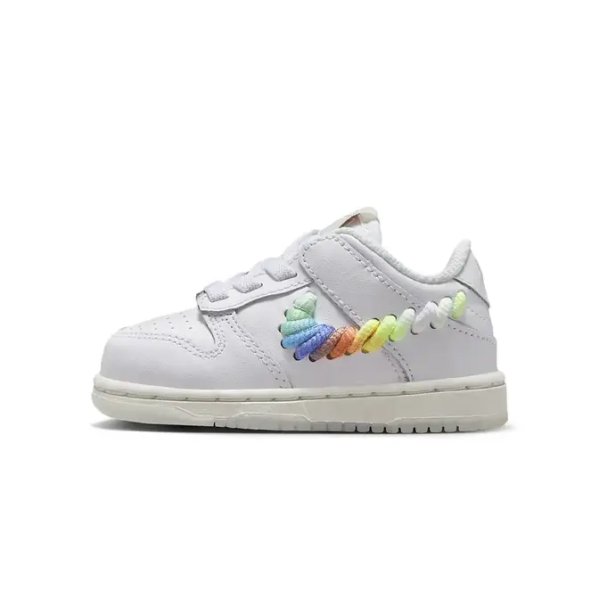 Nike Dunk Low Toddler Rainbow Swoosh | FQ1924-100 | The Sole Supplier