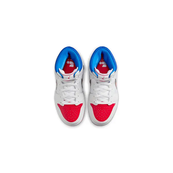 Air Jordan 1 Mid RM EasyOn GS White Blue Red | FQ1281-100 | The Sole ...