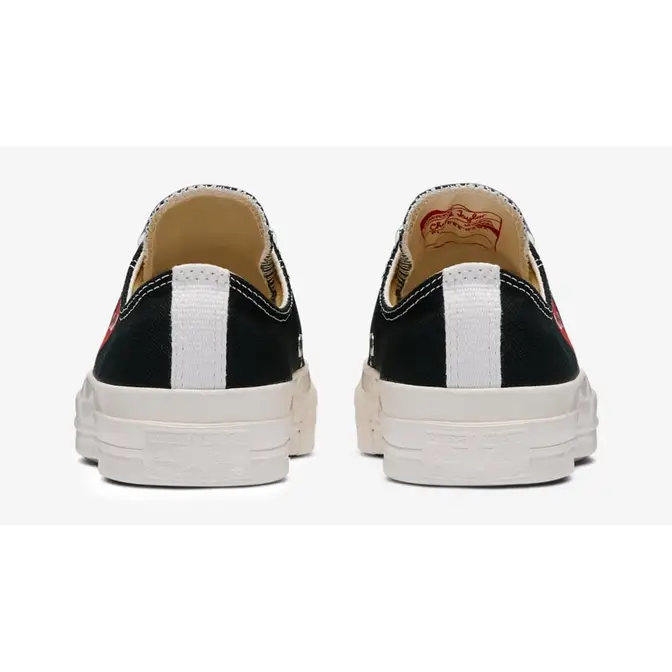 Comme des Garcons Play x Converse Chuck 70 Low Red Heart Black | Where ...