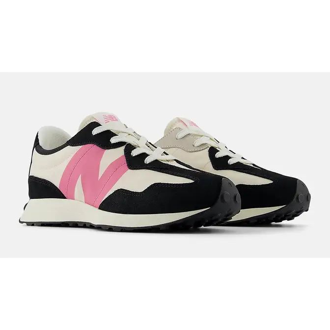 New Balance 327 Black Real Pink | GS327VL | The Sole Supplier