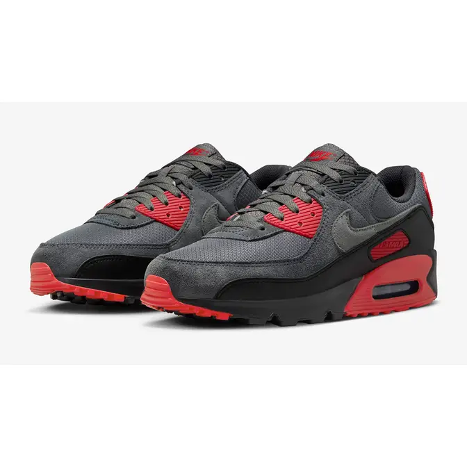 Nike Air Max 90 Grey Black Red | DM0029-007 | The Sole Supplier