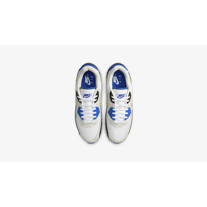 Nike Air Max 90 Premium White Racer Blue | HF3449-100 | The Sole Supplier
