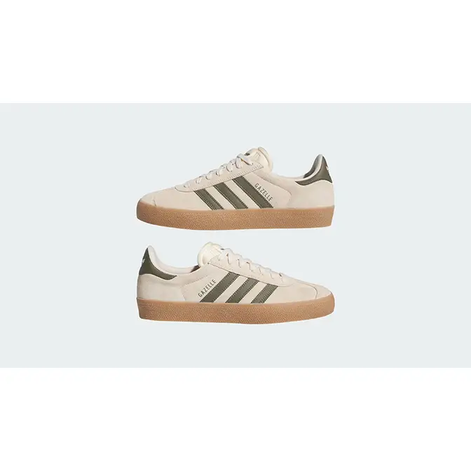 adidas Gazelle ADV Ecru Tint Olive | IH3351 | The Sole Supplier