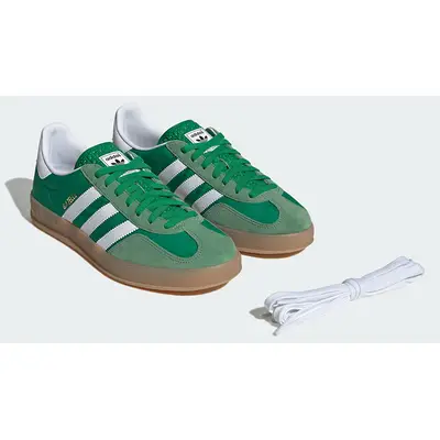 adidas Gazelle Indoor Green Cloud White | IE6605 | The Sole Supplier