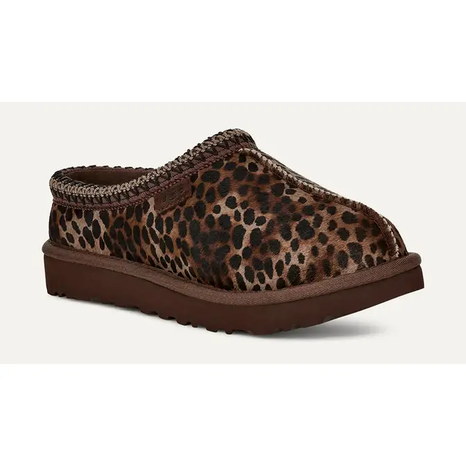 UGG Tasman Slippers Caspian Burnt Cedar Leopard | 1158350-BCDR | The Sole Supplier